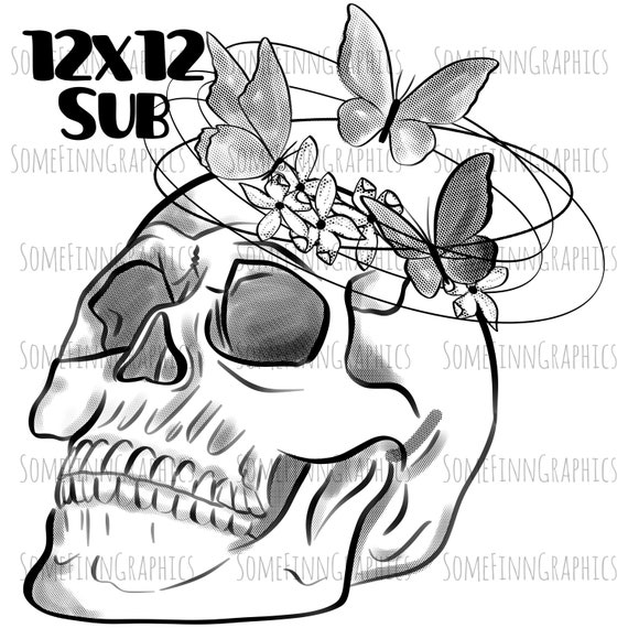 Skull Sub Clip Art - Etsy