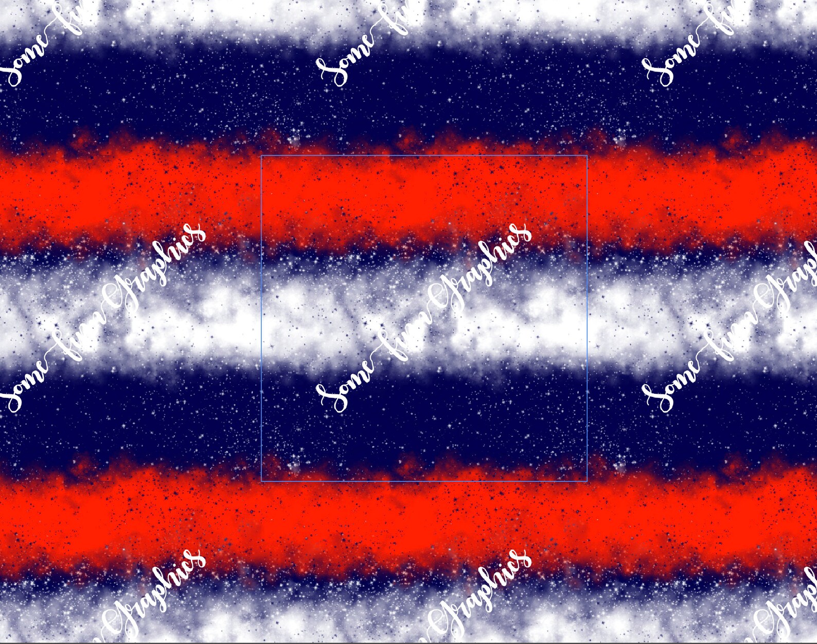 Watercolor Red White Blue Stripe Digital Paper Seamless 4th | Etsy