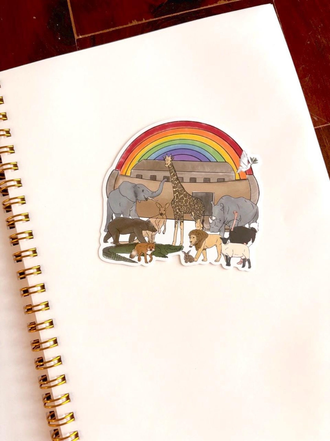 Noahs Ark Stickers, Christian Stickers for Water Bottle, Bible Story ...