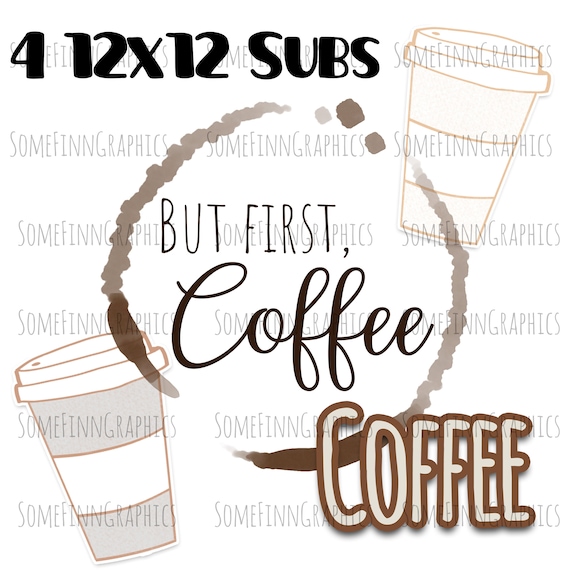 Coffee Sub Clip Art Bundle | Etsy