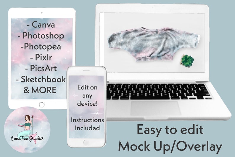 Shirt Realistic Mock-up / Easy Sweater Mock up / Editable From - Etsy