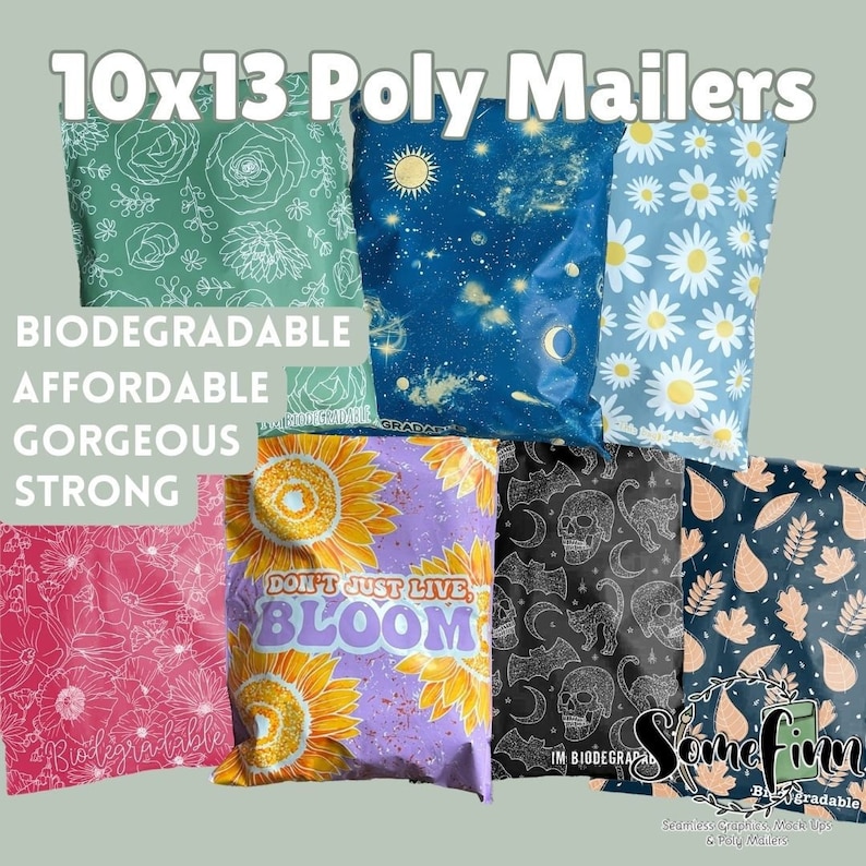 Poly Mailers 10x13, Shipping Bags for Small Business, Sustainable ...