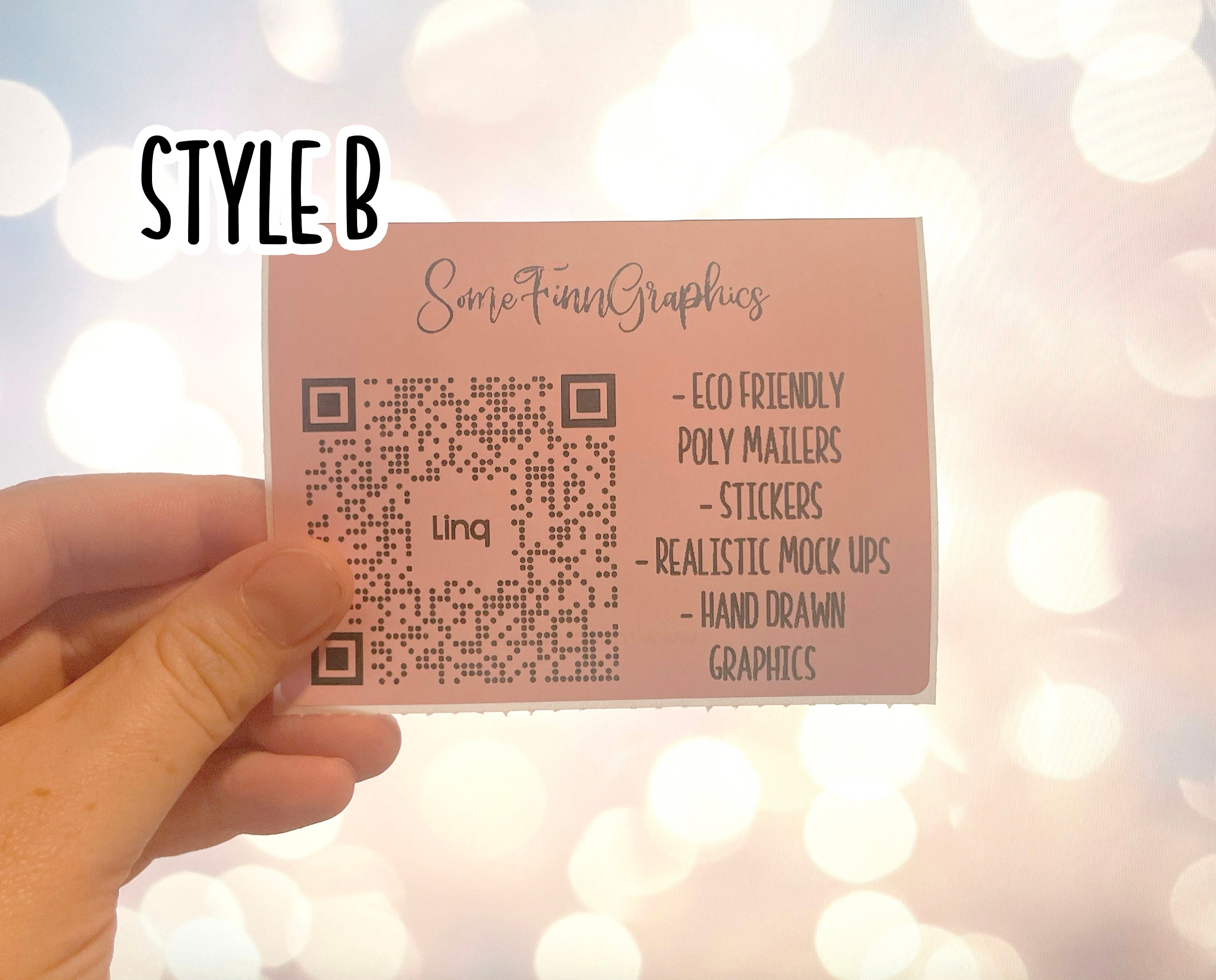QR Code Sticker for Business, Personalized Small Business Stickers ...