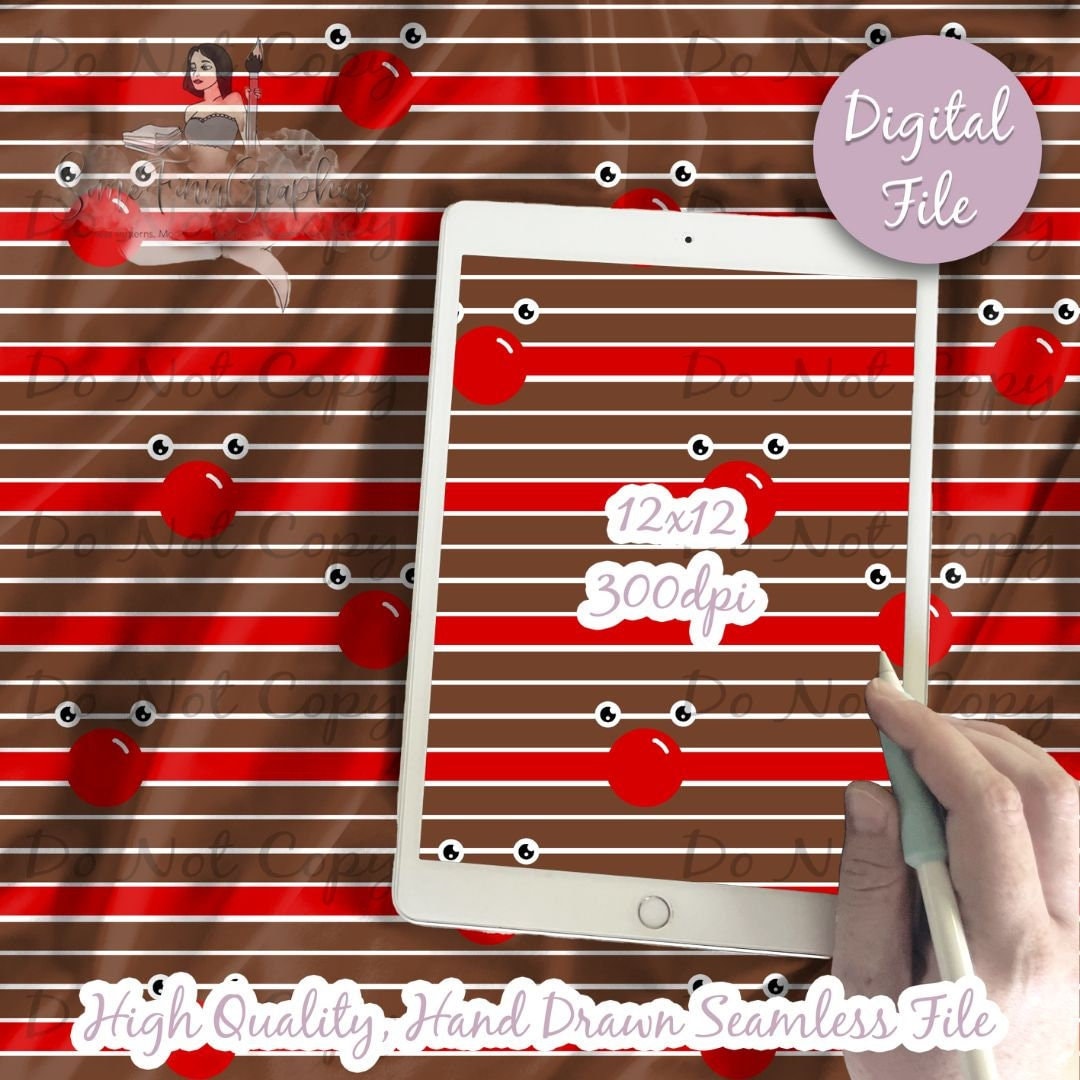 Reindeer Digital Paper, Seamless Rudolph Stripe Pattern, Stripes Santa ...