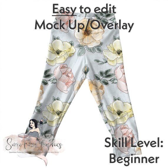 Leggings Realistic Mock-up / Pants Mock up / Editable From - Etsy