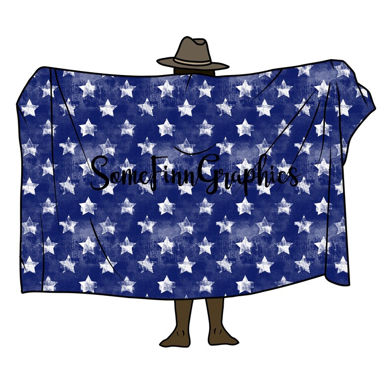 Distressed Stars Digital Paper Seamless 4th of July Pattern | Etsy