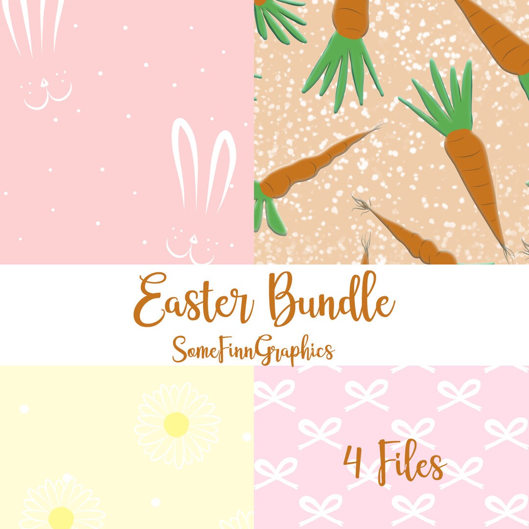 Easter Bundle Digital Paper - Seamless Patterns, Custom Fabric ...