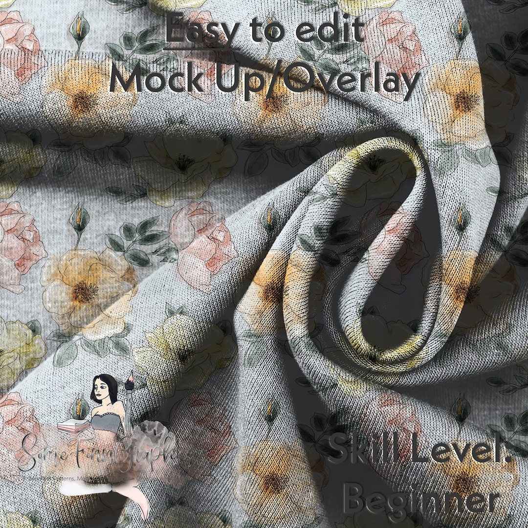 Fabric Realistic Mock-up / Textile Mock up / Editable From Mobile ...