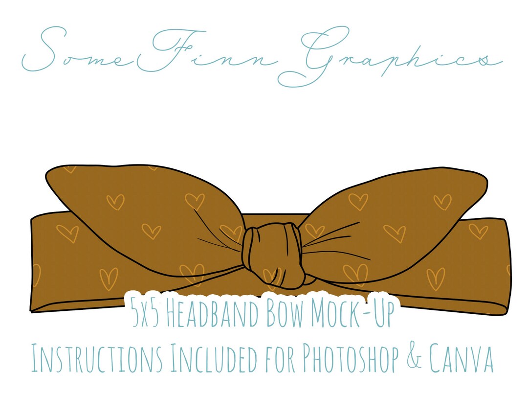 Bow Mock-up / Bows Mock up / Digital Mock up for Bow Headband / Baby ...