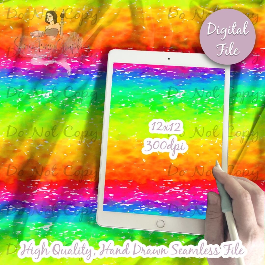 Rainbow Stripes Seamless Pattern Design / Rainbow Stripe for Fabric or ...