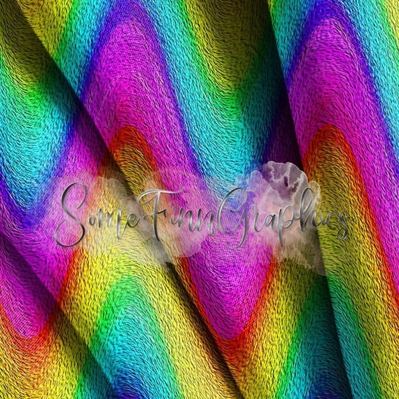 Rainbow Wave Texture Seamless Pattern Design / Rainbow Waves | Etsy