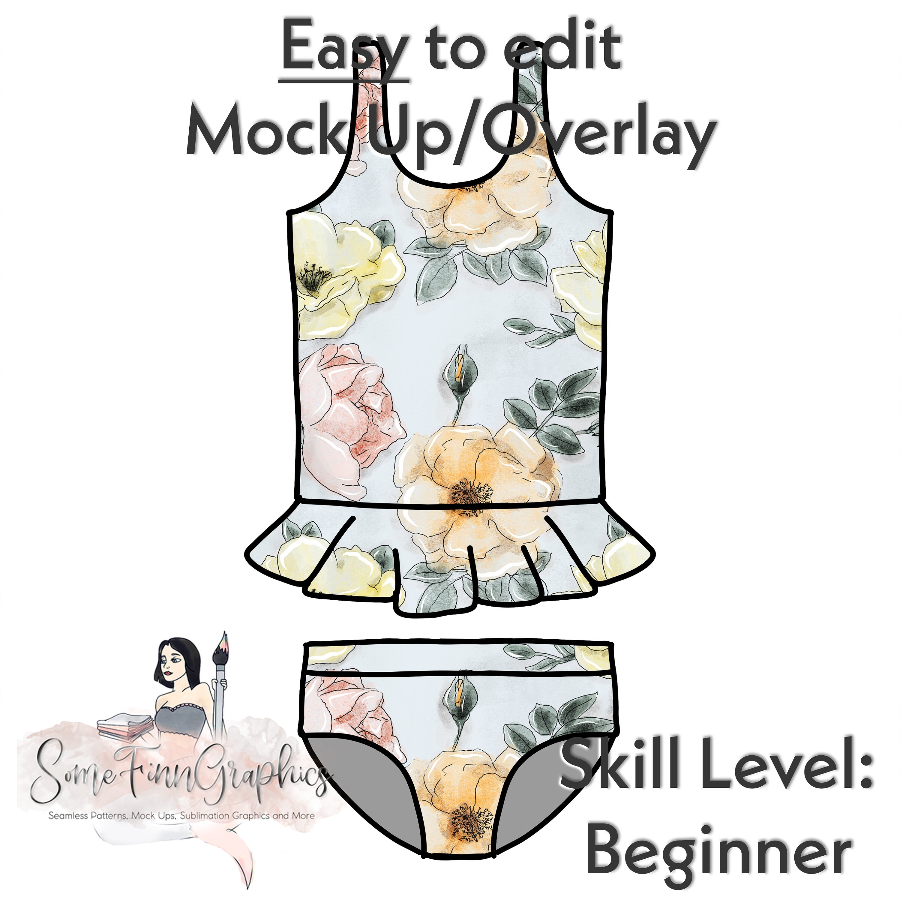 Swimsuit Mock-up / Swim Suit Mock up / Digital Mockup for Clothing ...