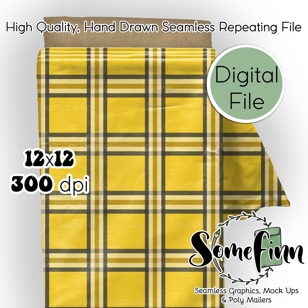 Plaid Seamless 12x12 Digital Paper | Fabric Clueless Stripe Pattern ...