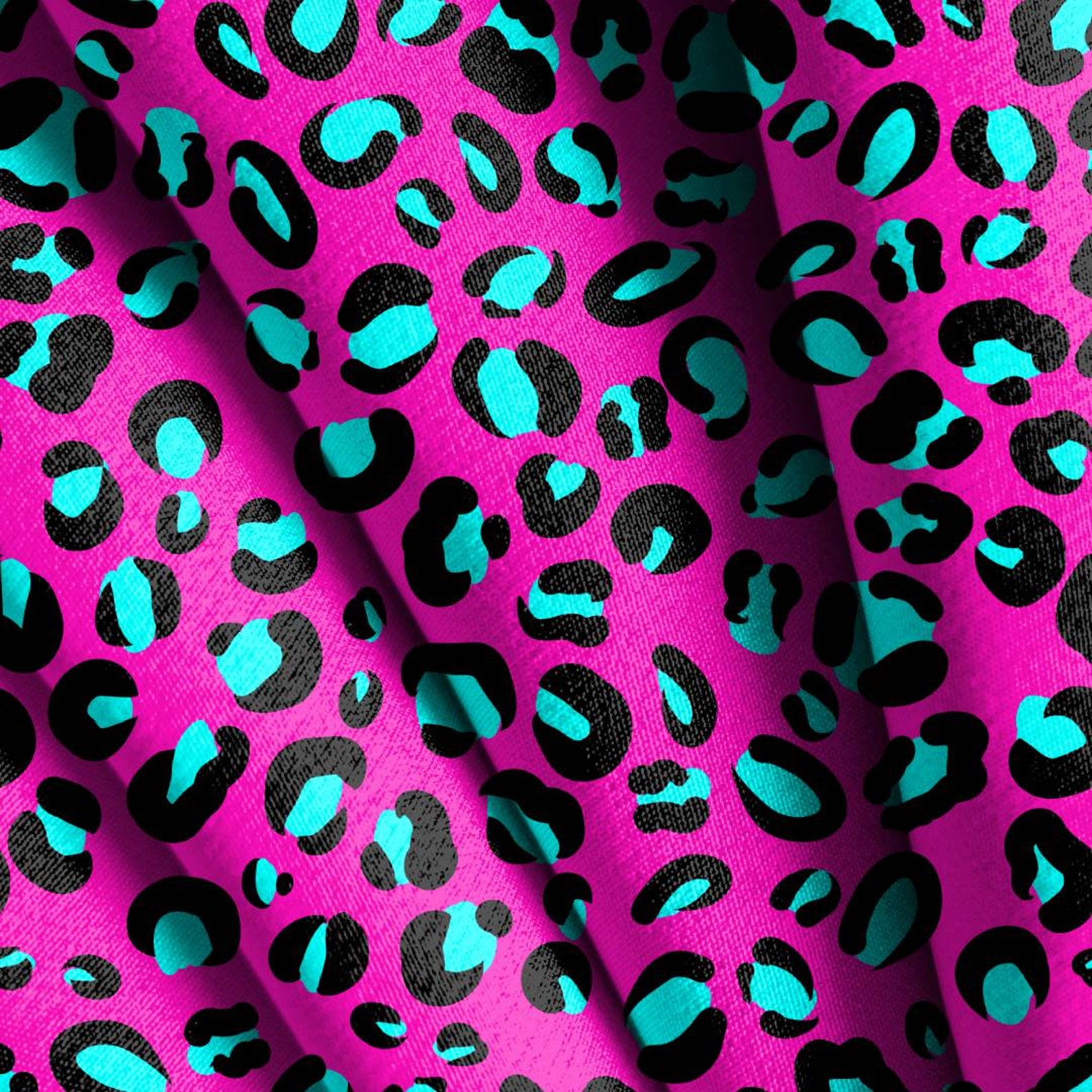 Neon Cheetah Print Seamless Pattern Animal Print Hot Pink - Etsy