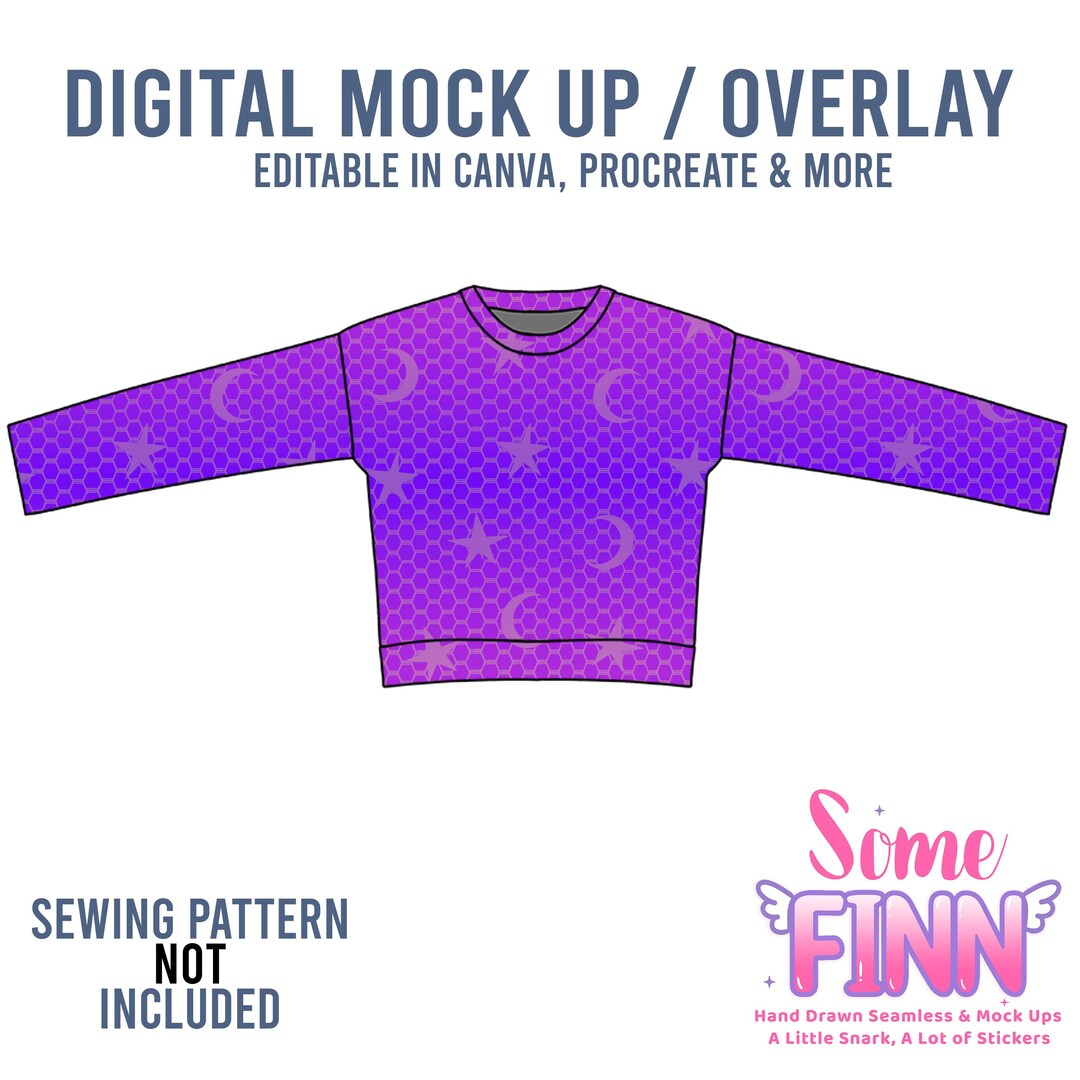 Long Sleeve Drop Shirt Mock-up / T-shirt Sweater Jumper Mock up ...