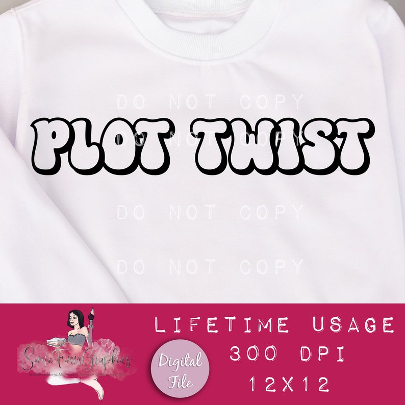 Plot Twist PNG Funny Dramatic Png Trendy Clipart Digital - Etsy