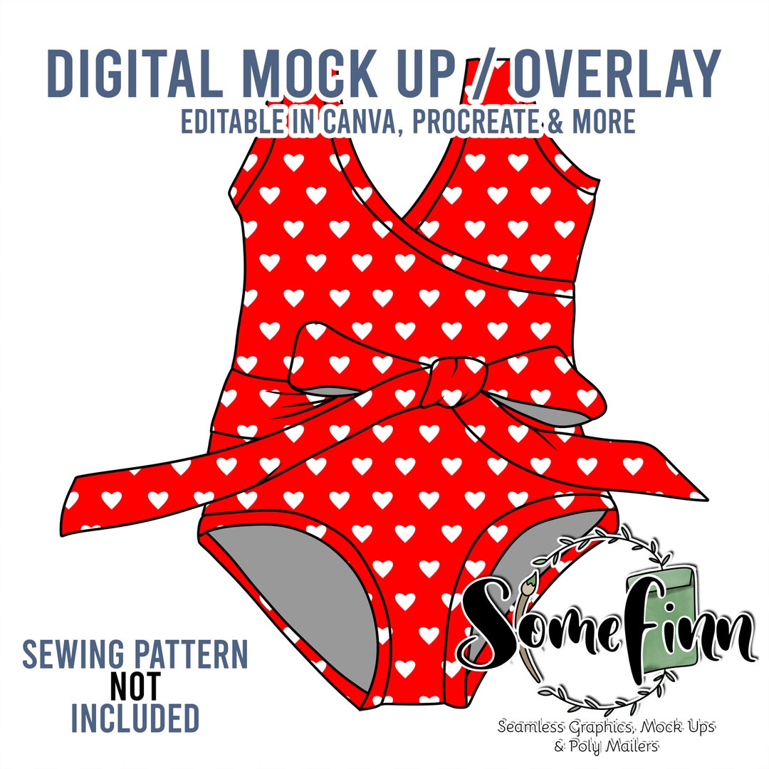 Tie Waist Swimsuit Mock-up / Knotted Swim Suit Mock up / Digital Mock ...