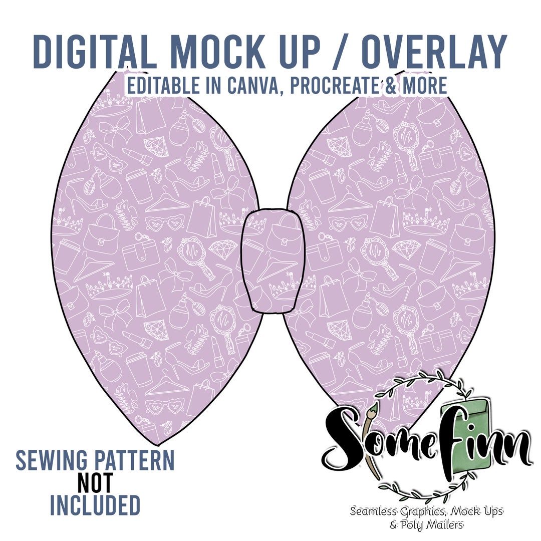 Bow Mock-up / Bows Mock up / Digital Mock up for Hair Bow / Baby ...