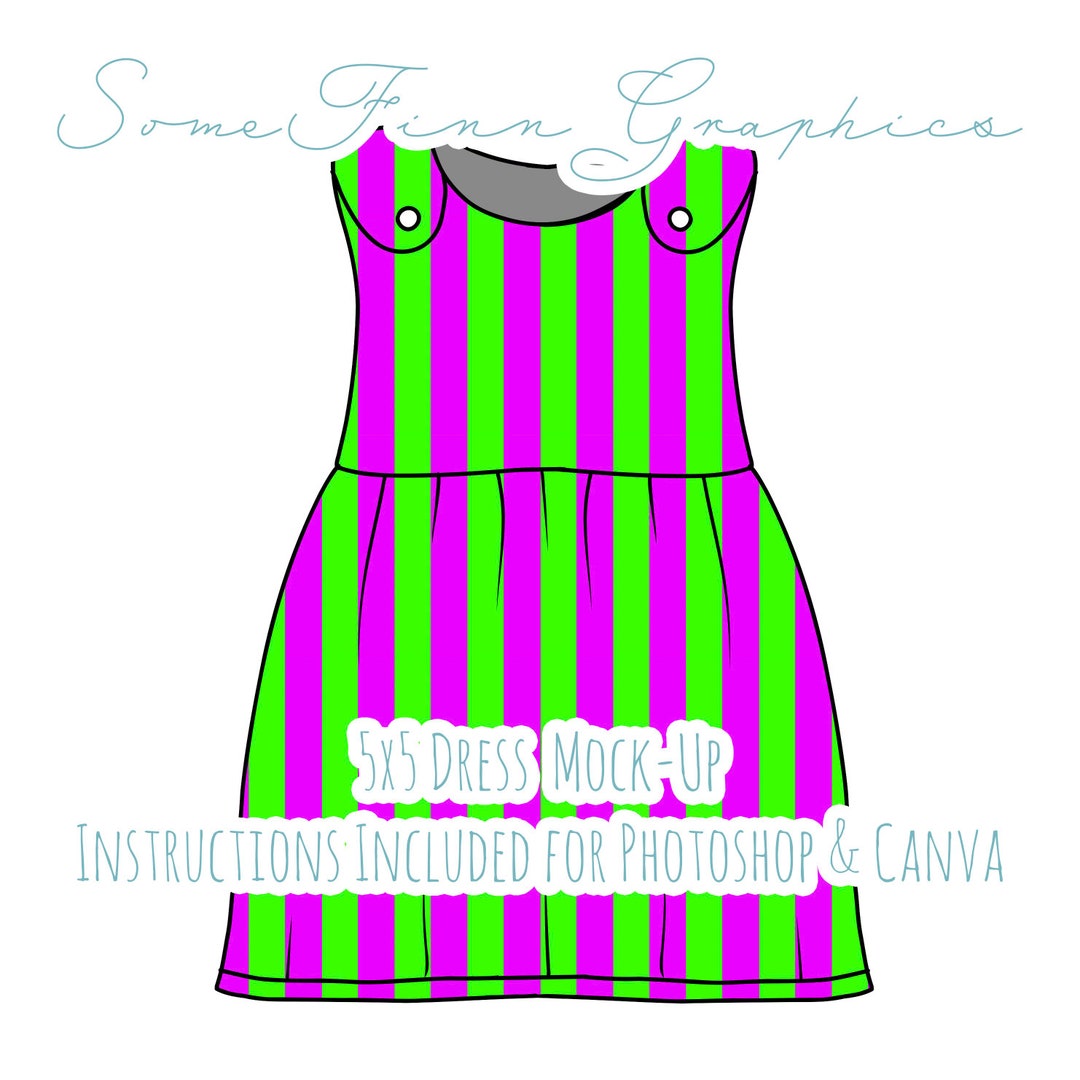 Sleeveless Dress Mock-up / Dresses Mock up / Dress Digital Mock up for ...