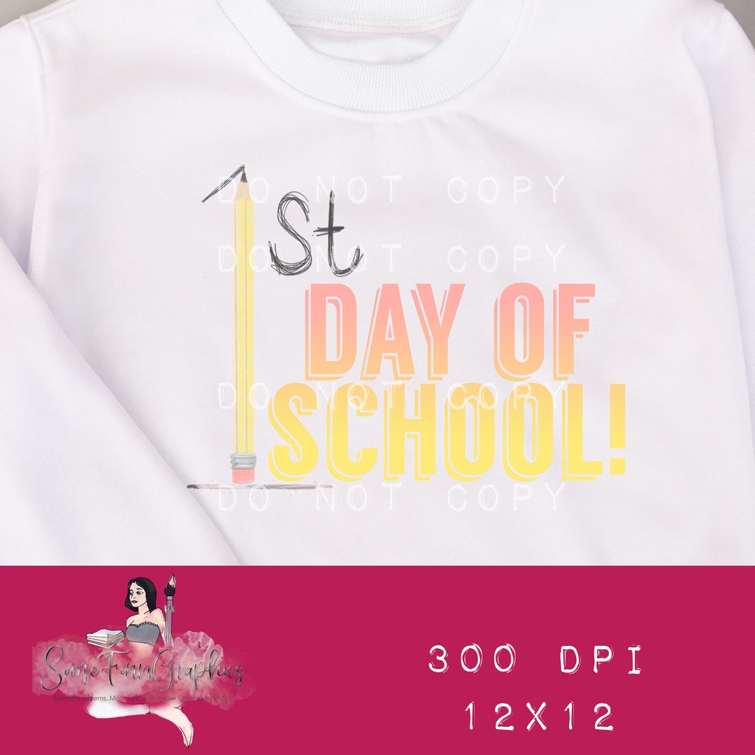 1st Day of School PNG, Back to School Png, Teacher Clipart, Student ...