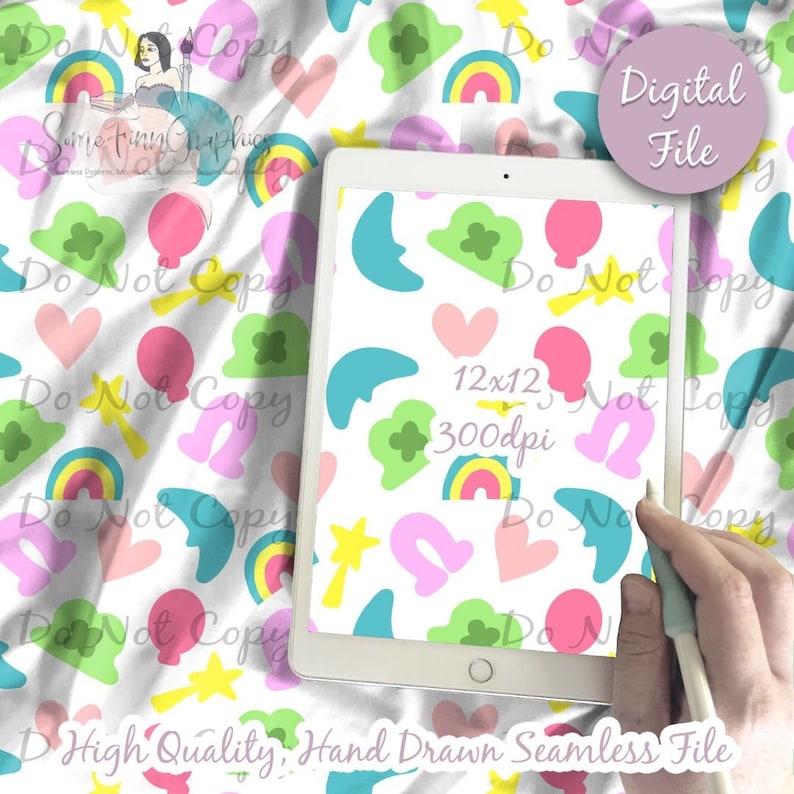 Charms Digital Paper Seamless Lucky Charm Pattern Cereal - Etsy