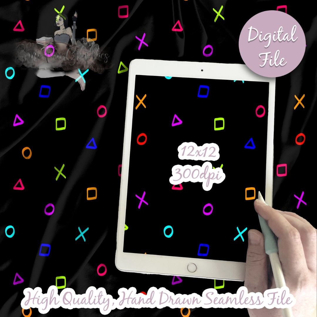 Video Game Digital Paper - Seamless Controller Pattern, Tech Technology ...