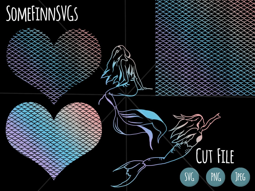 Mermaid Bundle SVG Svg Bundle for Cricut Mermaid Cricut - Etsy