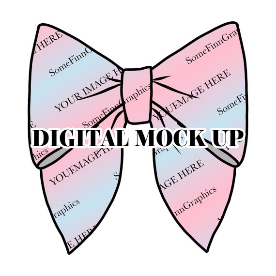 Bow Mock-up / Bows Mock up / Digital Mock up for Hair Bow / | Etsy