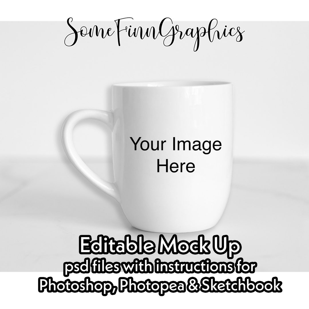 Coffee Mug Mock-up / Color Mock up / Editable From Mobile / Ceramic Cup ...