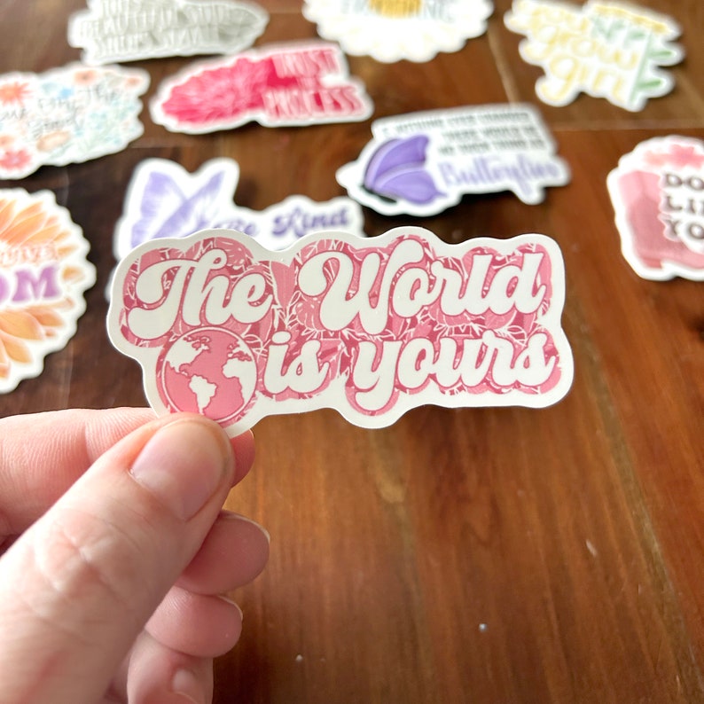 Floral and Motivational Sticker Bundle With Uplifting Butterfly and ...