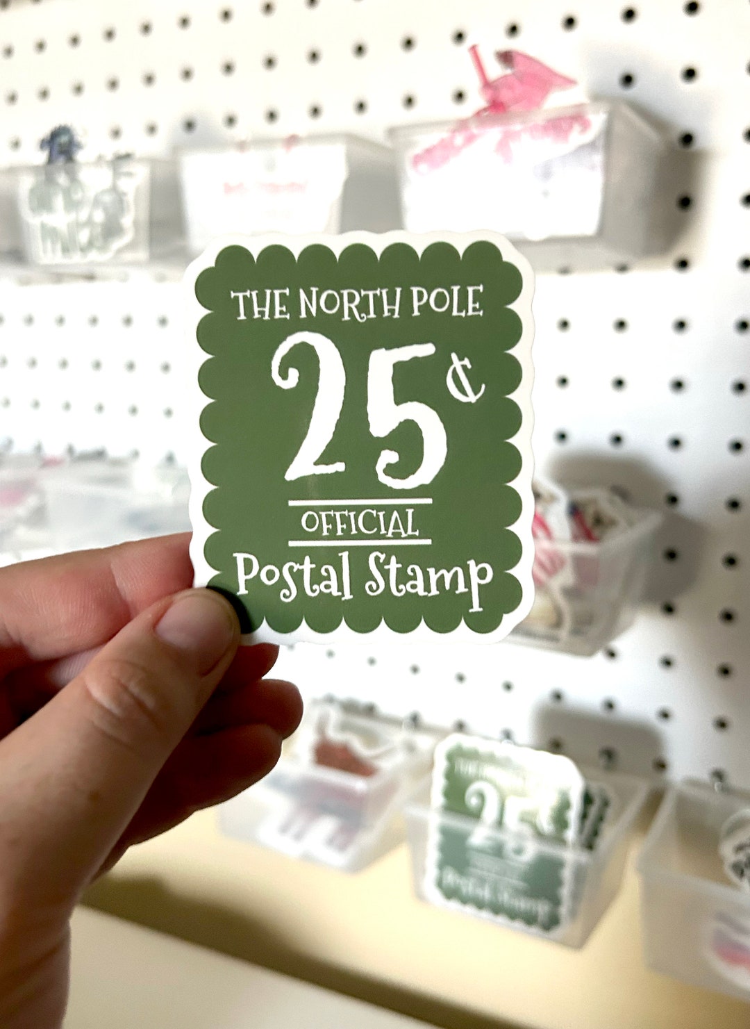 Santa Claus Stickers, Santa Mailing Label, Santa Mail Sticker, Sticker ...