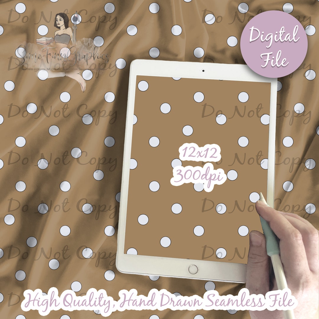 Polka Dots Texture Seamless Design Pattern / Sun Cow Coordinating ...