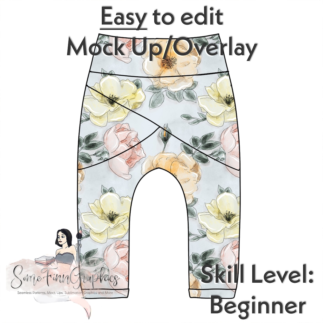 Sectioned Harlem Pants Mock-up / Pant Mock up / Digital Mock up ...