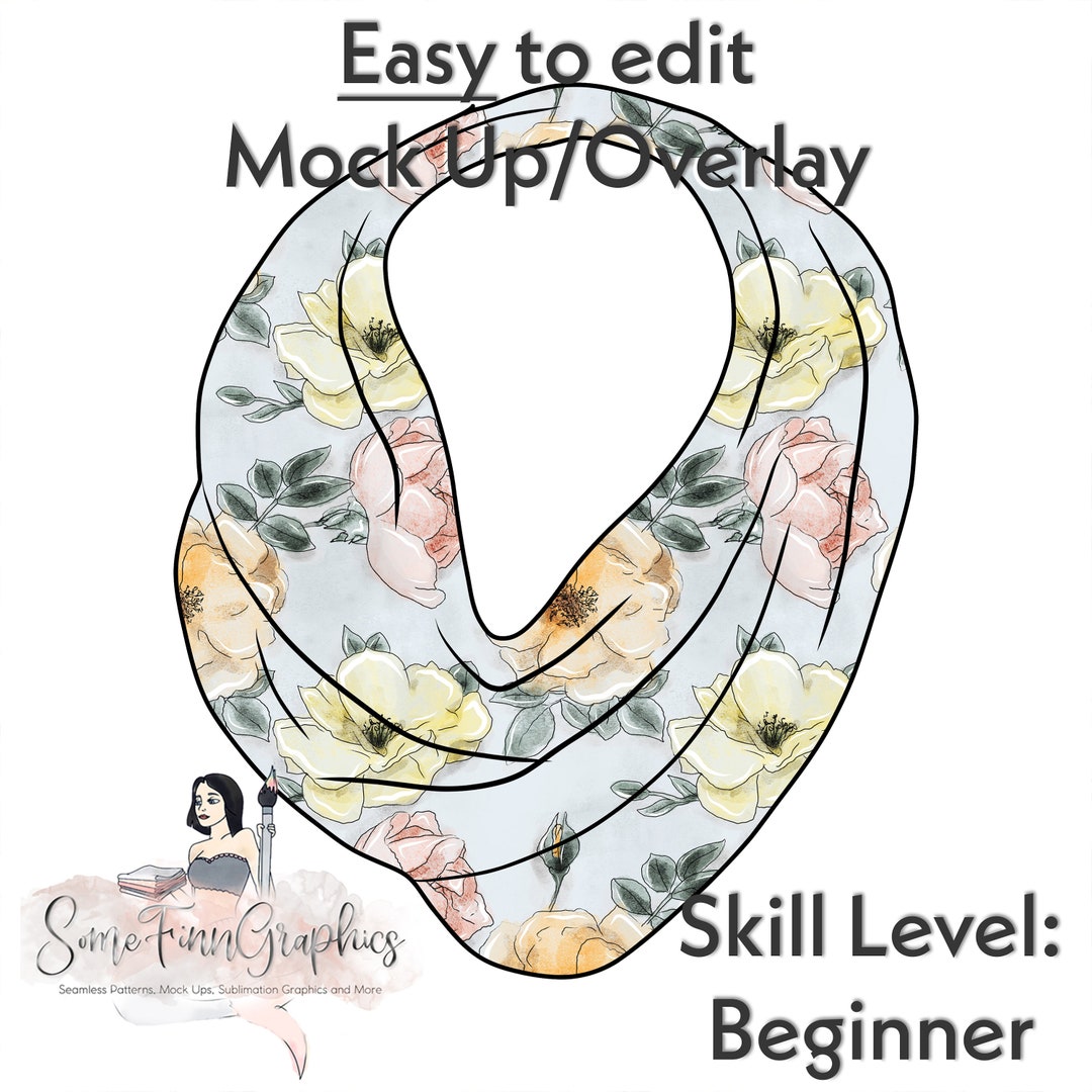 Infinite Scarf Mock-up / Winter Mock up / Digital Mock up Accessories ...