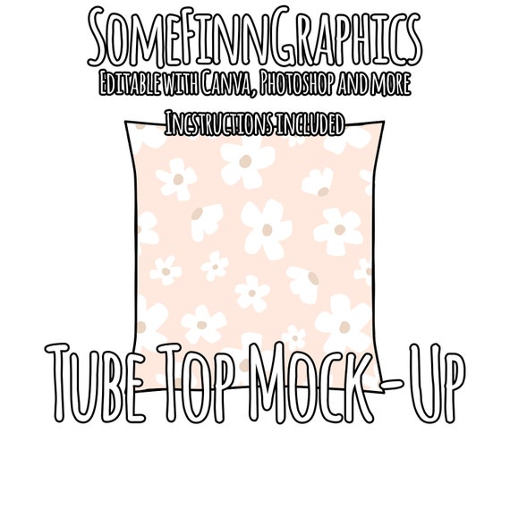 Tube Top Mock-up / Summer Shirt Mock up / Digital Mock up for - Etsy