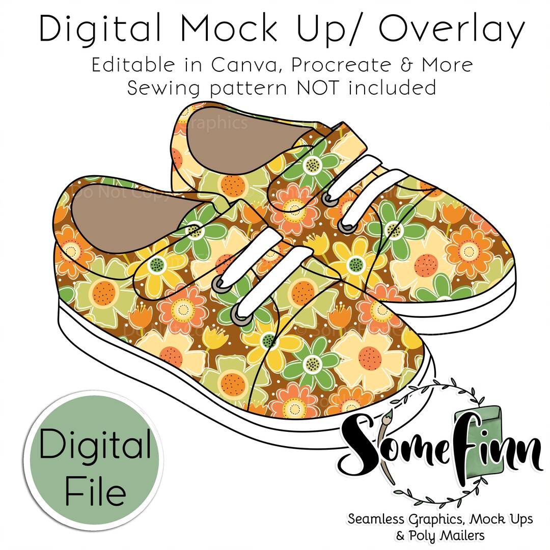 Shoes Mock Up, Lowtops Mockup, Kids Sneaker Listing Photo, Lined Mock ...