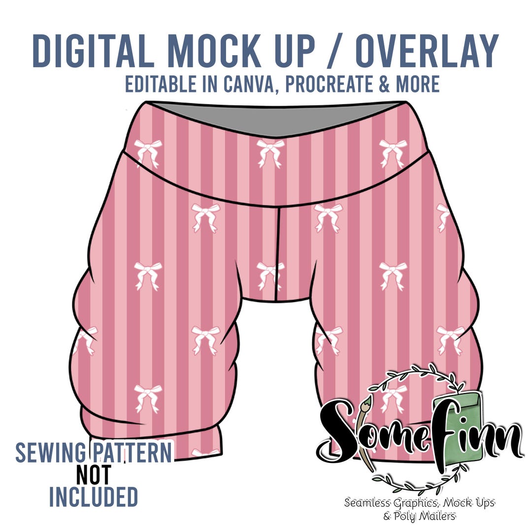 Doll Pants Mock-up / Dress Mock up / Digital Mock up for Clothing ...