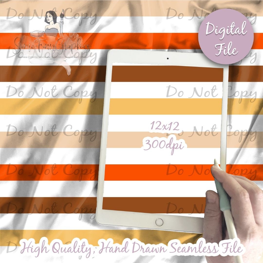 Autumn Stripes Digital Paper, Seamless Stripe Pattern, Fabric Download ...