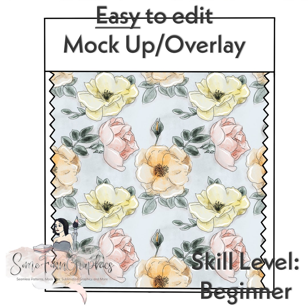 Fabric Swatch Mock-up / Cloth Swatches Mock up / Digital Mock up for ...