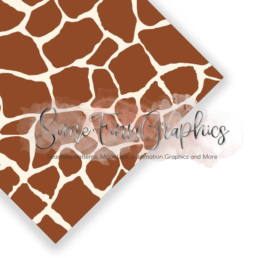 Giraffe Print Digital Paper Seamless Pattern for Fabric and - Etsy