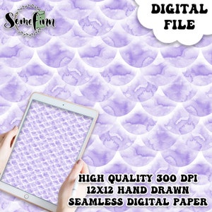 Scales Seamless Digital Paper - Seamless Mermaid Scales Pattern ...