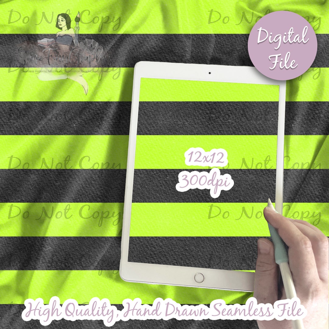 Halloween Stripes Digital Paper, Seamless Witchy Stripe Pattern, Fabric ...