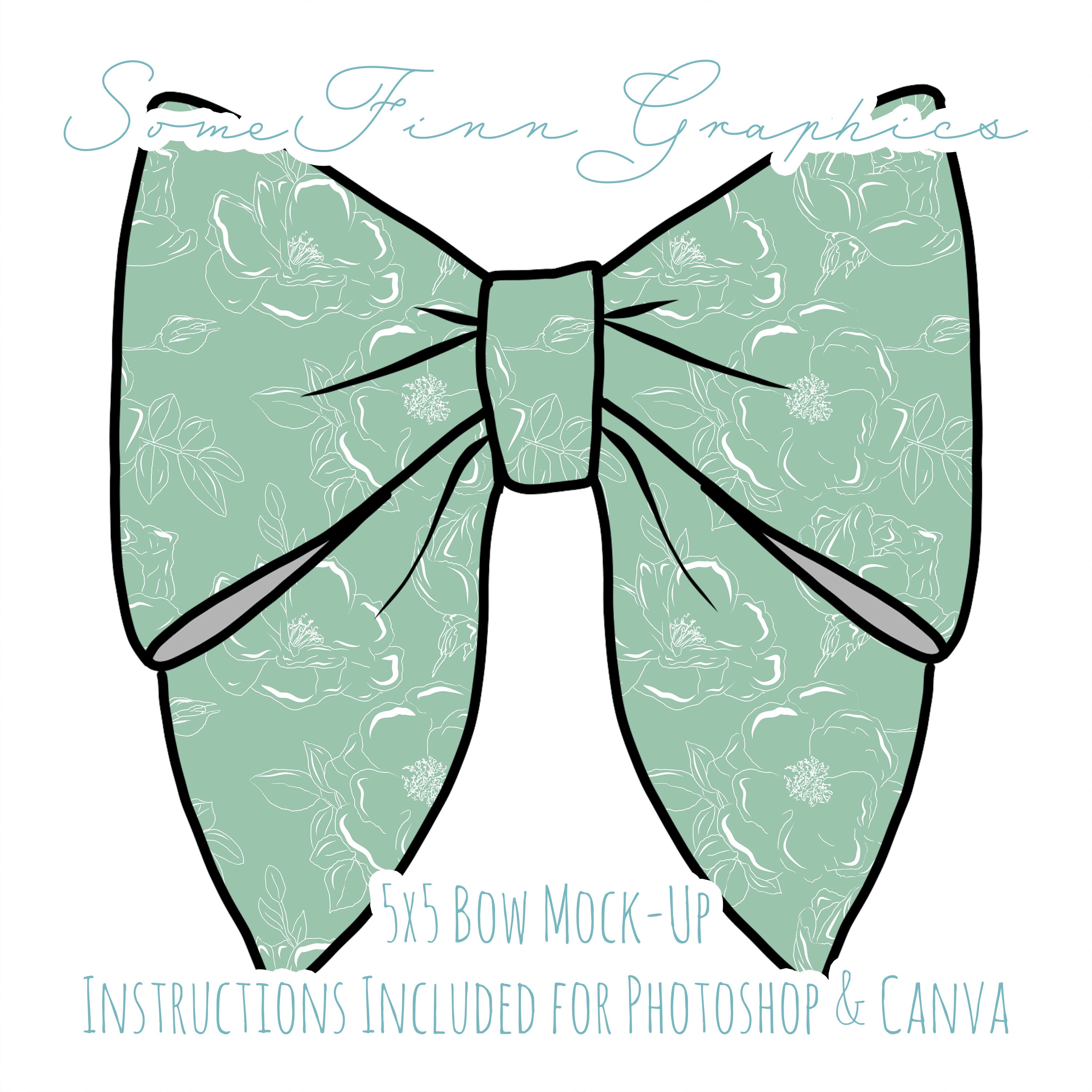 Bow Mock-up / Bows Mock up / Digital Mock up for Hair Bow / | Etsy