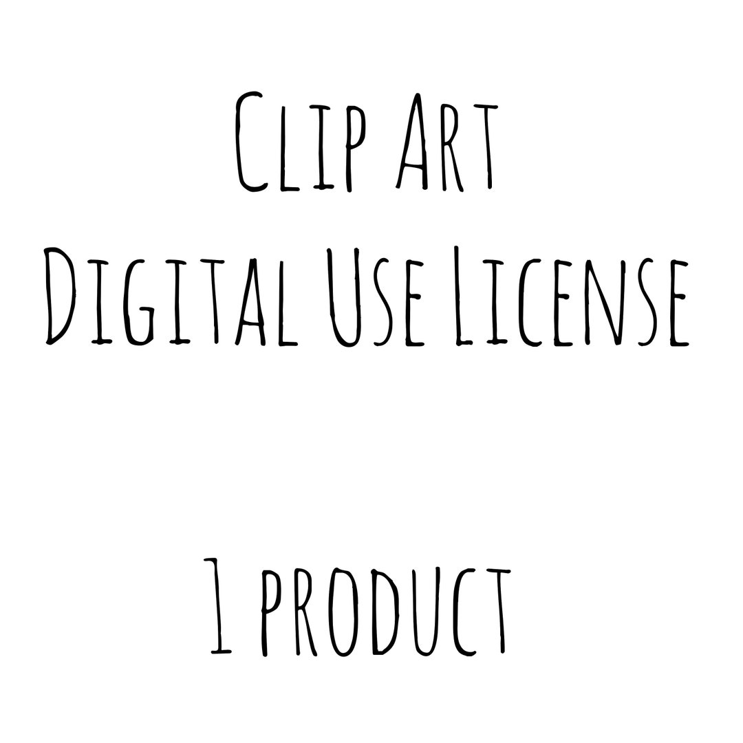 Clip Art Digital License - Commercial Use - 1 Digital Product - Etsy