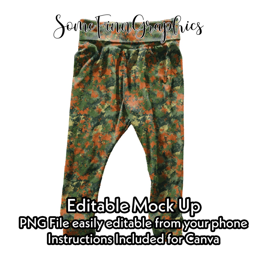 Leggings Realistic Mock-up / Pants Mock up / Editable From Mobile ...