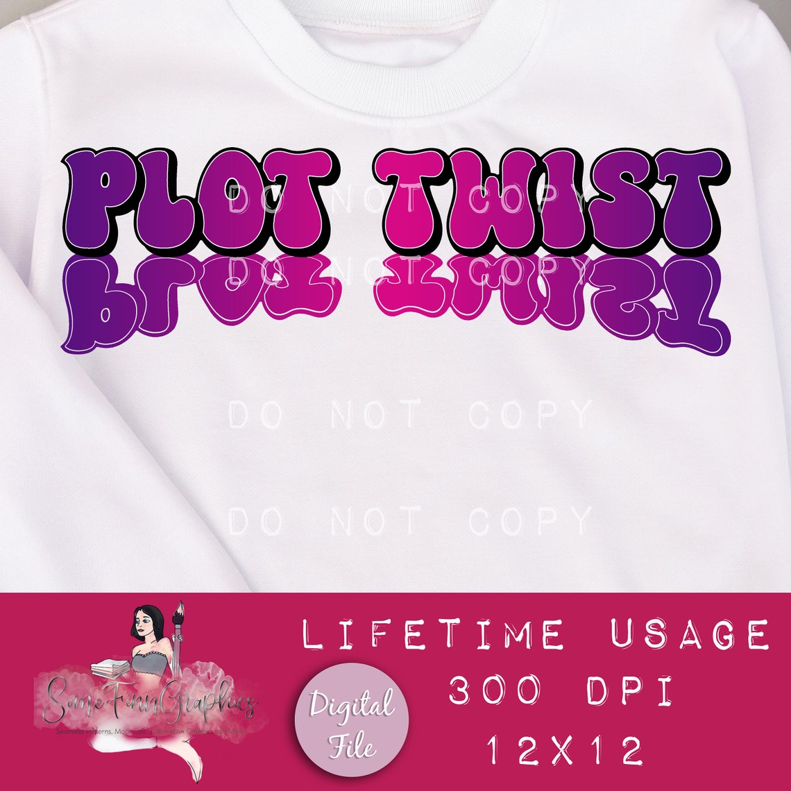 Plot Twist PNG, Funny Dramatic Png, Trendy Clipart, Digital Download ...