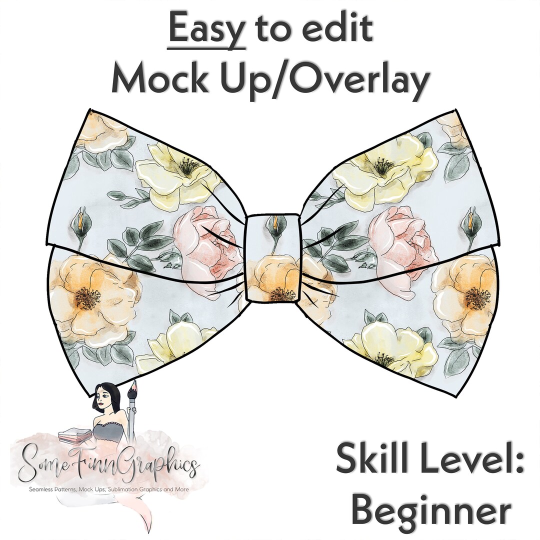 Bow Mock-up / Pinwheel Bows Mock up / Digital Mock up for Hair Bow ...