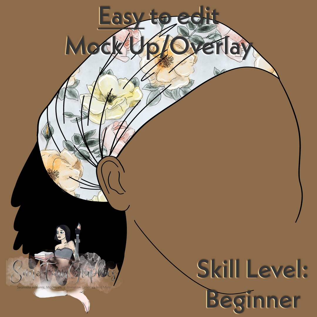 Gaiter Mock-up / Top Knot Mock up / Digital Mock up Head Band / PNG / Instructions Included - Etsy