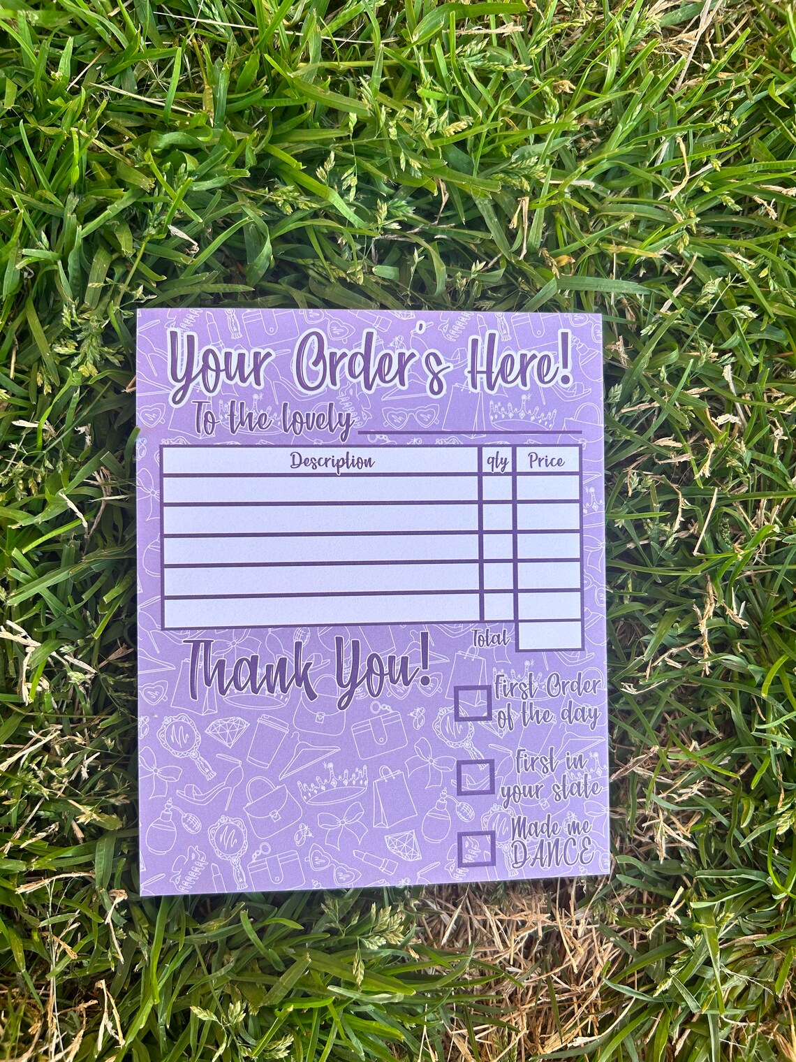Order Notes, Receipt Book, Thank You Notes for Business, Thank You ...