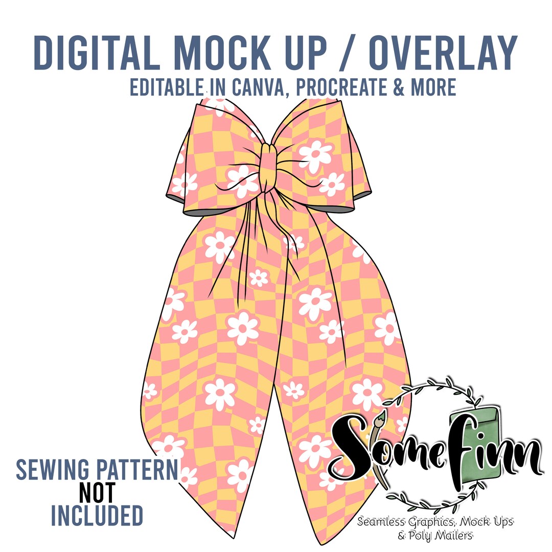 Bow Mock-up / Bows Mock up / Digital Mock up for Hair Bow / Baby ...